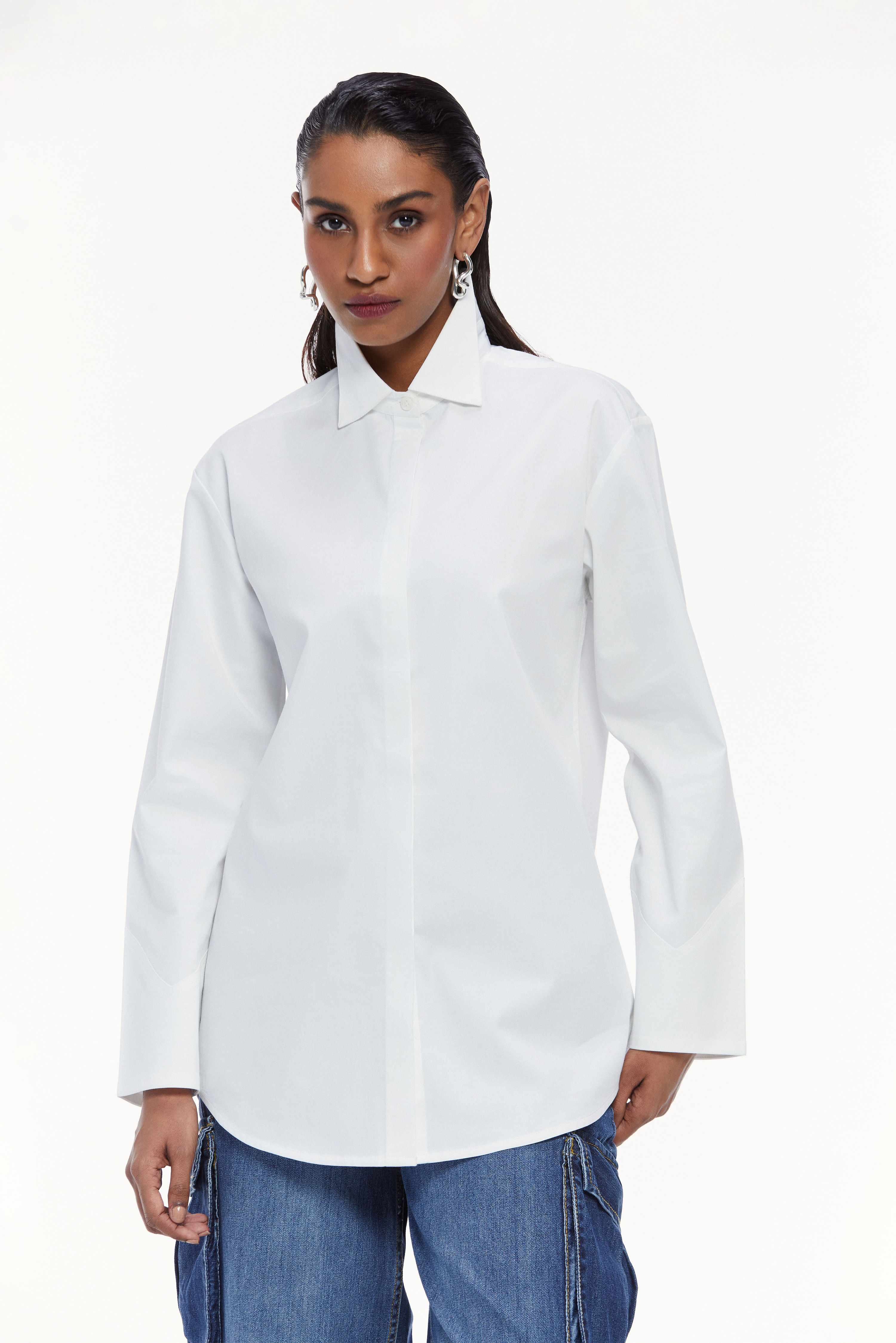 Cloud White Tux Collar Shirt – Qua